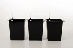Květináč ELEMENTO, sklolaminát – vzhled kamene, šířka 88 cm, antracit