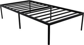 Kovová postel Hamlin 200x100x41 cm – černá