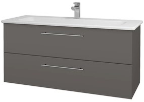 Dřevojas Koupelnová skříň GIO SZZ2 120 Varianta: N01 Bílá lesk / Úchytka T04 / D10 Borovice Jackson
