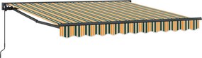 Rám markýzy Zelená a žlutá 300 x 250 cm 3330175