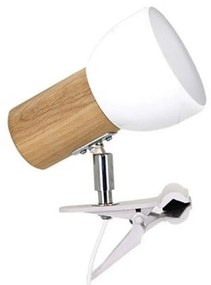 Spot-Light 2224174WK - Lampa s klipem SVENDA 1xE27/60W/230V