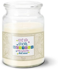 Sablio Svíčka Když Bůh stvořil učitele - 500 g