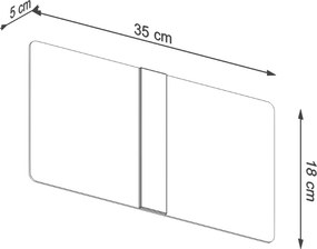 Sollux Lighting Nástěnné svítidlo AZALIA