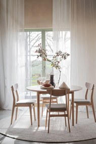 ROWICO Jídelní stůl FAIRMOUNT světlý ⌀120 cm
