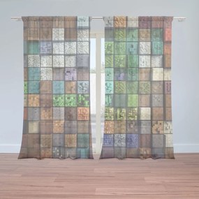 Sablio Záclony Blocks Abstract: 2ks 150x250cm