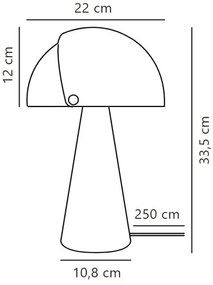 DFTP by Nordlux -Stolní lampa s nastavitelným stínítkem ALIGN 1xE27/25W/230V béž