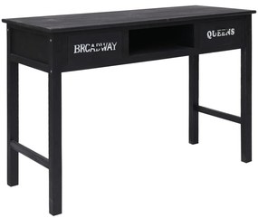Konzolový stolek černý 110 x 45 x 76 cm dřevo 284161
