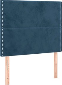 vidaXL Box spring postel s matrací 80 x 200 cm samet [3129119] Barva: Černá