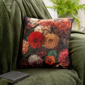 DEKORAČNÍ POVLAK NA POLŠTÁŘ VELVET110 45X45 CM KVĚTY