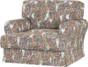 Potah na křeslo IKEA Ekeskog barva vícebarevná látka pletený vzor, vzorované