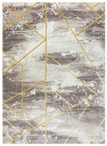 Dywany Łuszczów Kusový koberec Core 1818 Geometric ivory/gold - 140x190 cm