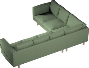 Potah na pohovku IKEA Norsborg rohová 5-místná barva zelená látka pletený vzor