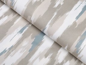 Biante Sametový povlak na polštář Tamara TMR-024 Šedo-béžovo-bílé žíhané pruhy 35 x 45 cm