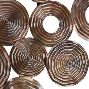 Art Deco nástěnná lampa měděná 138 cm - Circles