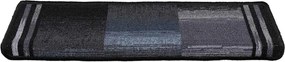 Nášlapy na schody samolepicí 10 ks 65x21x4 cm černošedé 149843