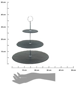 Servírovací podnos z břidlice Stone, 30x34 cm