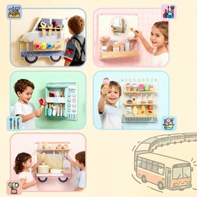 AIYAPLAY Montessori Busy Board senzorická hračka ve designu náklaďáku od 3 let