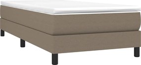 Rám postele s boxspringem taupe 100 x 200 cm textil 3120496