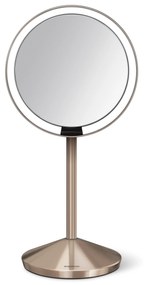 Kosmetické zrcátko Simplehuman - Sensor Tru-lux LED osvětlení, 10x zvětšení, AKU ROSE GOLD