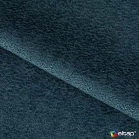 Modrá rozkládací/s úložným prostorem rohová pohovka z textilie bouclé (pravý roh/do L) Ferucce – ELTAP