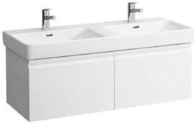 Laufen Pro S - Umyvadlová skříňka, 1260x450x390 mm, 2 zásuvky, matná bílá H4835720964631