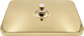 Rea Rea, obdélníková dešťová sprcha 380x210 mm, JS-032, zlatá lesklá, REA-P0395