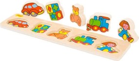 Dřevěné vkládací puzzle - hračky