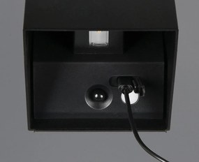 LED nástěnné venkovní svítidlo se senzorem pohybu na USB (výška 10 cm) Genie – Reality