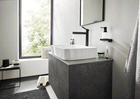 Hansgrohe Finoris, umyvadlová baterie 260, s výpustí Push-Open, černá matná, 76070670