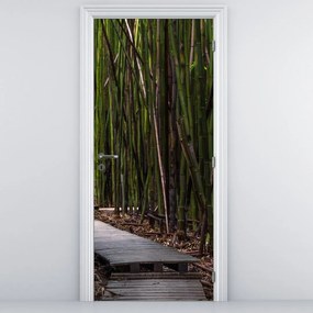 Fototapeta na dveře - Mezi bambusy (95x205cm)