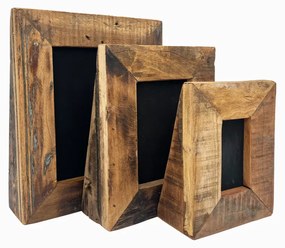 Massive home | Sada rámů na obrazy Sumatra 25x30 z recyklovaného dřeva