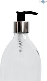 Dávkovač mýdla STELLA 540 ml s černo-stříbrný dávkovačem