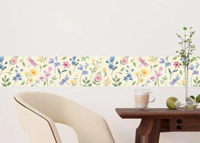 Samolepící bordura na zeď Zahradní Vážky | 5 m x 13.8 cm | DWB8487
