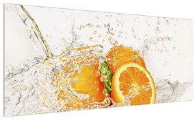 Obraz šťavnatých pomerančů (100x40 cm)