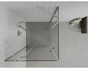 Mexen Roma Duo sprchový kout s otočnými dveřmi 100 x 100 cm, Průhledné, Chromovaná - 854-100-100-02-00