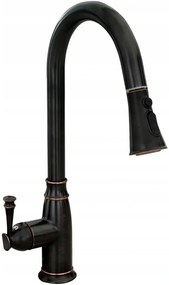Rea Deco, vysoká dřezová baterie h-430, černá matná/retro, REA-B0182