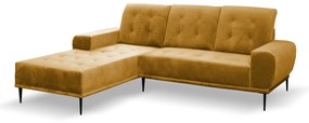 GAB Rohová sedačka RAPIDO, 256 cm Roh sedačky: Levý roh, Barva látky: Žlutá (Tiffany 08)