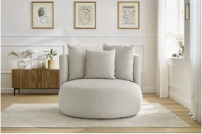 Béžové sametové křeslo Cesar – Bobochic Paris