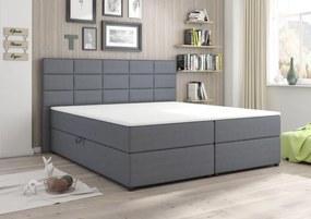 Postel boxspring Burgas 160x200 tmavě šedá