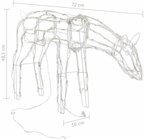 vidaXL Marketos 3dílná vánoční světelná dekorace sobi 229 LED diod