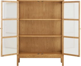 House Nordic Prosklený kabinet ZAMORA 126x90cm dub 3001501