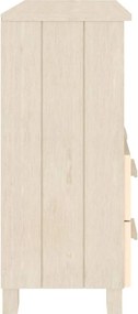 Příborník HAMAR medově hnědý 85 x 35 x 80 cm masivní borovice 340496