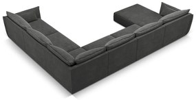Šedá rohová pohovka (pravý roh) Vanda – Mazzini Sofas