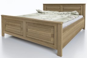 Vlastní výroba Dubová postel Martina s úložným prostorem