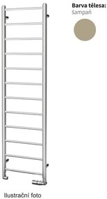 Radiátor ISAN Aura 138x40 cm šampaň metalíza DDIN13800400CHA