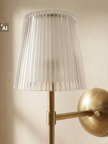 Sinsay - Elegantní LED nástěnné svítidlo s žebrovaným stínidlem - zlatá