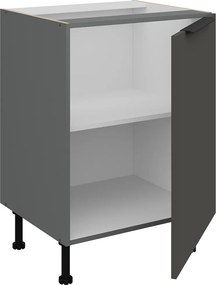 Kuchyňská linka ARIA pi | 300 cm | UNI dvířka | EXTRA VYSOKÁ | ANTIFINGER povrch | antracit/šedá grafit