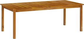 vidaXL Zahradní stůl 200 x 100 x 74 cm masivní akáciové dřevo [318744] Barva: Hnědá