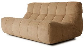 Hnědá manžestrová pěnová lenoška Lazy Lounge L - 158*105*75 cm