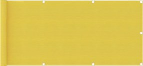 vidaXL Balkonová zástěna 75 x 500 cm HDPE [310838] Barva: Žlutá